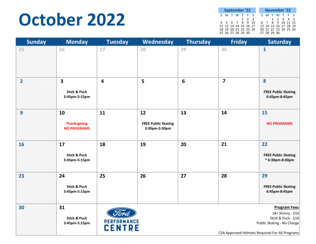 October-2022- Ford Performance Centre