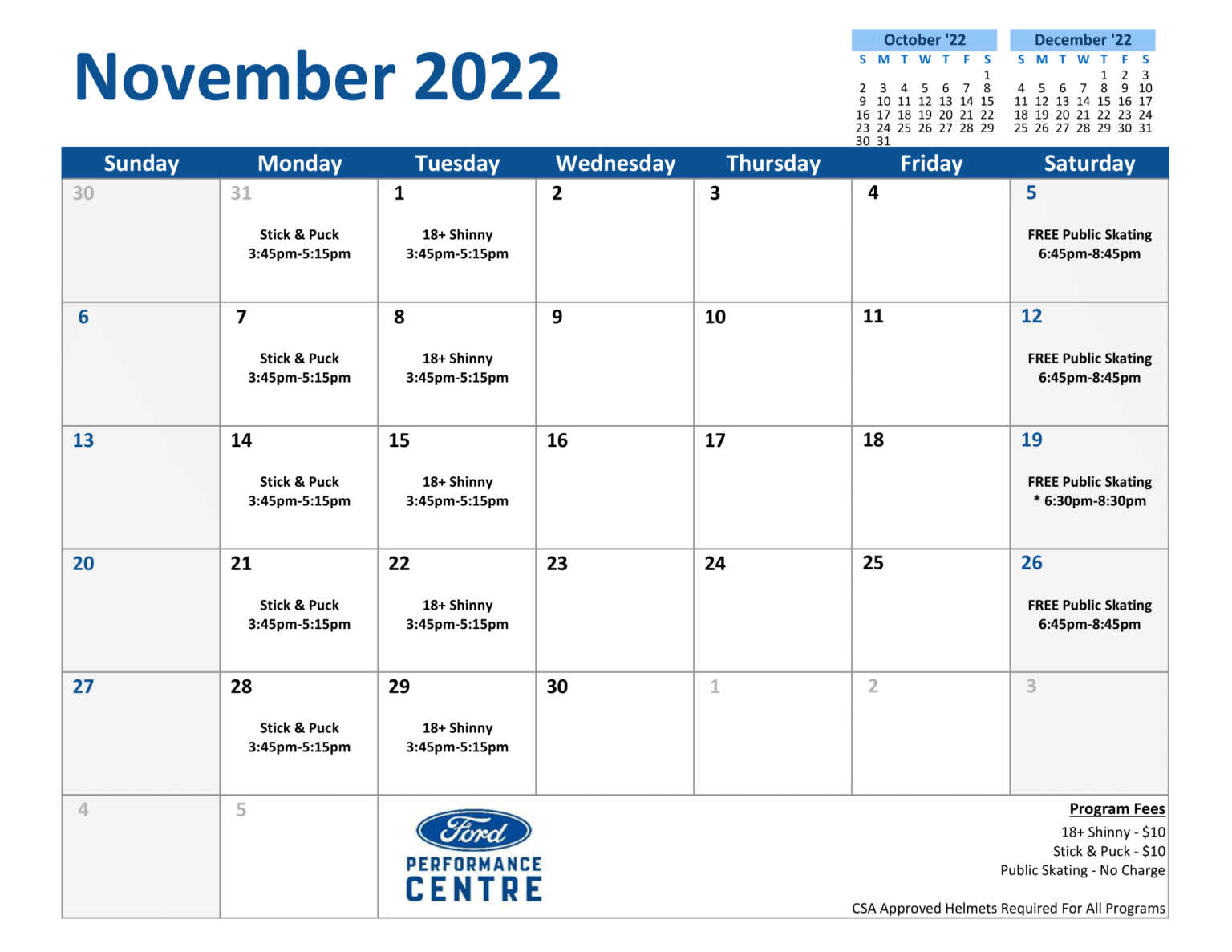November-2022 - Ford Performance Centre